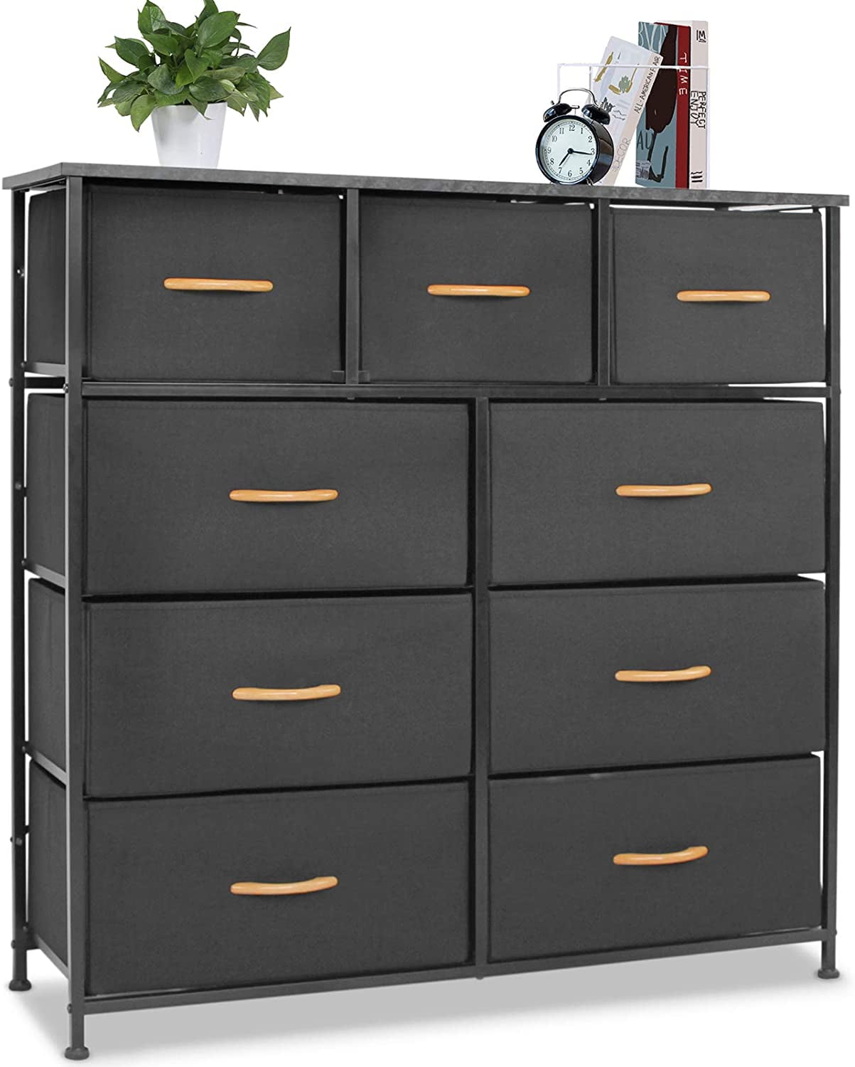 Dresser with Drawers, Storage Organizer Fabric Drawers for Bedroom ...