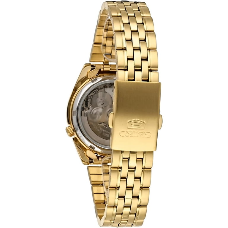Seiko Men's Automatic 5 SNK366K Dress Watch, Gold Stainless Seiko Men's Automatic 5 SNK366K Dress Watch, Gold Stainless
