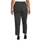 Just My Size by Hanes Women's Plus Tummy Control Dress Pants, Sizes 0X ...