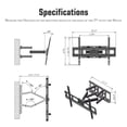 UBesGoo 32-90" Full Motion LCD LED Plasma Flat TV Wall Mount Bracket 32 ...
