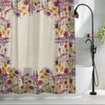 Colorful Flowers Shower Curtains for Bathroom, Watercolor Spring Red ...
