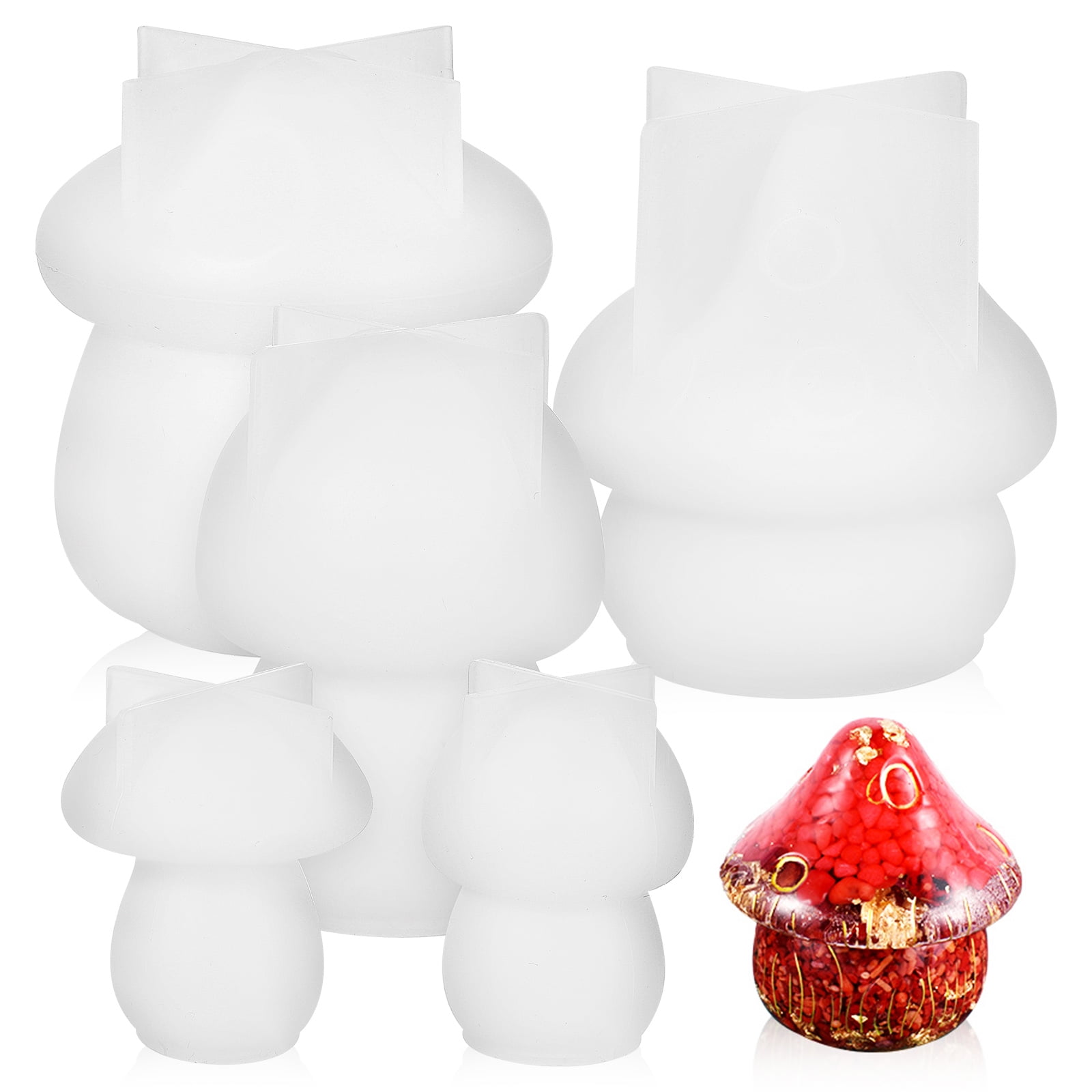 Click here for Cosmobetty 5pcs Diy Silicone Molds Mushroom Jar Mo... prices