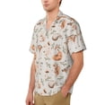 Cute Forest Animals Men'S Short-Sleeved Shirts with All-Over Prints for ...