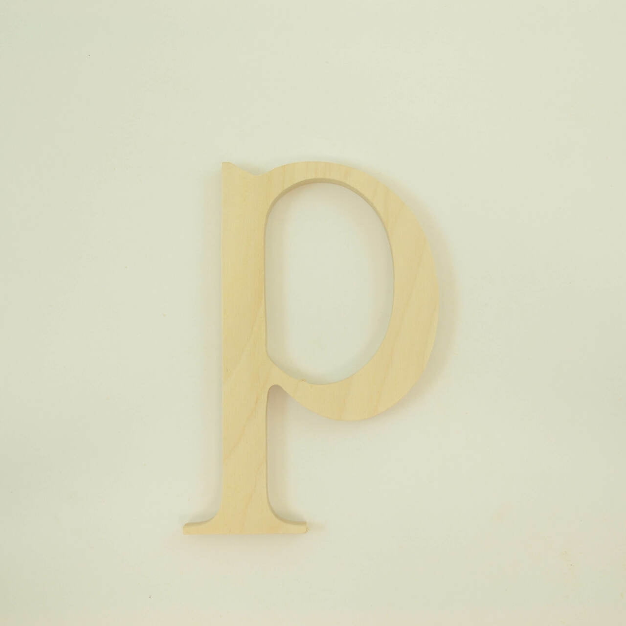 Package of 1, 6 Inch X 1" Thickness Baltic Birch Wood Letter p in The ...