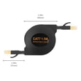 CAT7 Networking Cable 10Gbps Speed 600MHz Frequency Retractable ...
