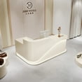 Customized Salon Reception Desk Minimalist Modern L-corner Reception ...