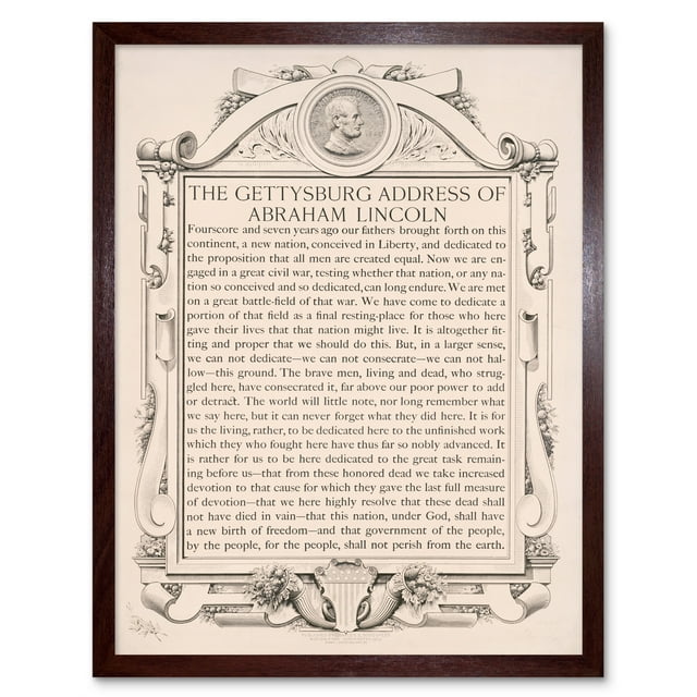 The Gettysburg Address of Abraham Lincoln USA President Speech ...