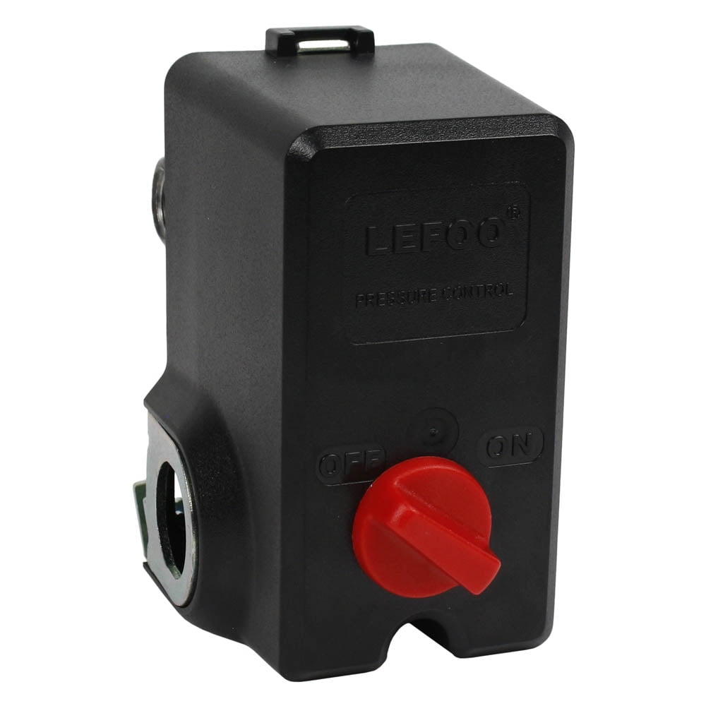 Lefoo 4 Port Air Compressor Pressure Switch Control Valve 95-125 PSI ...