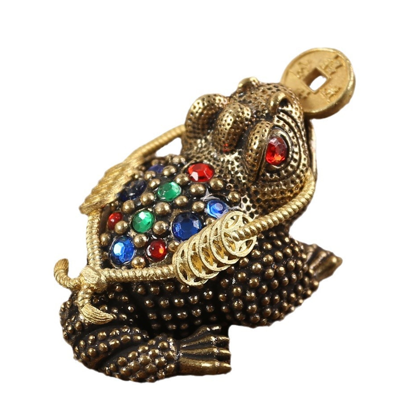 Click here for Jiemuces Brass Toad Figurine Vintage 3-Legged Gold... prices