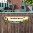 2D Flat Print Wildlife Haven Backyard Aluminum Wall Sign - 16x4 Durable ...