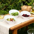 12pack White Plastic Bowl Disposable,20oz Plastic Party Bowls,Snack ...