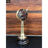 Brass Nautical 12" Ship's Engine Order Telegraph w/Wooden Base Marine ...