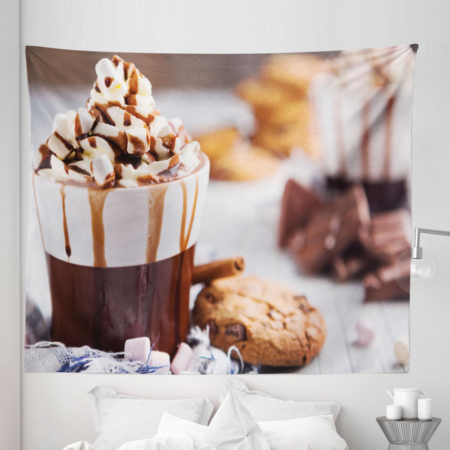 Chocolate Tapestry, Messy Cup with Hot Chocolate Whipped Cream ...