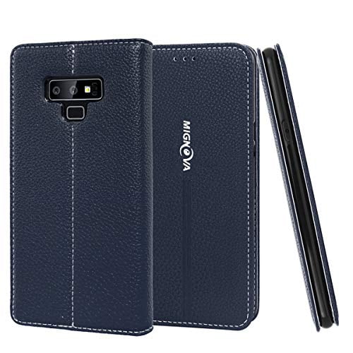 Mignova Galaxy note 9 2018 case, PU leather flip wallet with built-in 2 ...