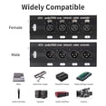 Whaledi Strong XLR To RJ45 4 Port Sound Distribution Box For Recording ...