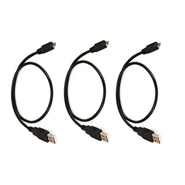 eDragon 3 Pack USB 2.0 A Male to Micro 5pin Male 28/28AWG Cable 1.5 ...