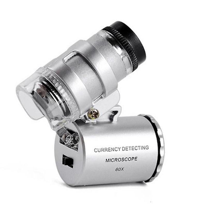 Mini microscopio portátil CHAO con lupa de 60 aumentos y luz LED ...