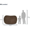 Free Shipping! Lumaland 5ft Big Bean Bag Chair with Microsuede Washable ...