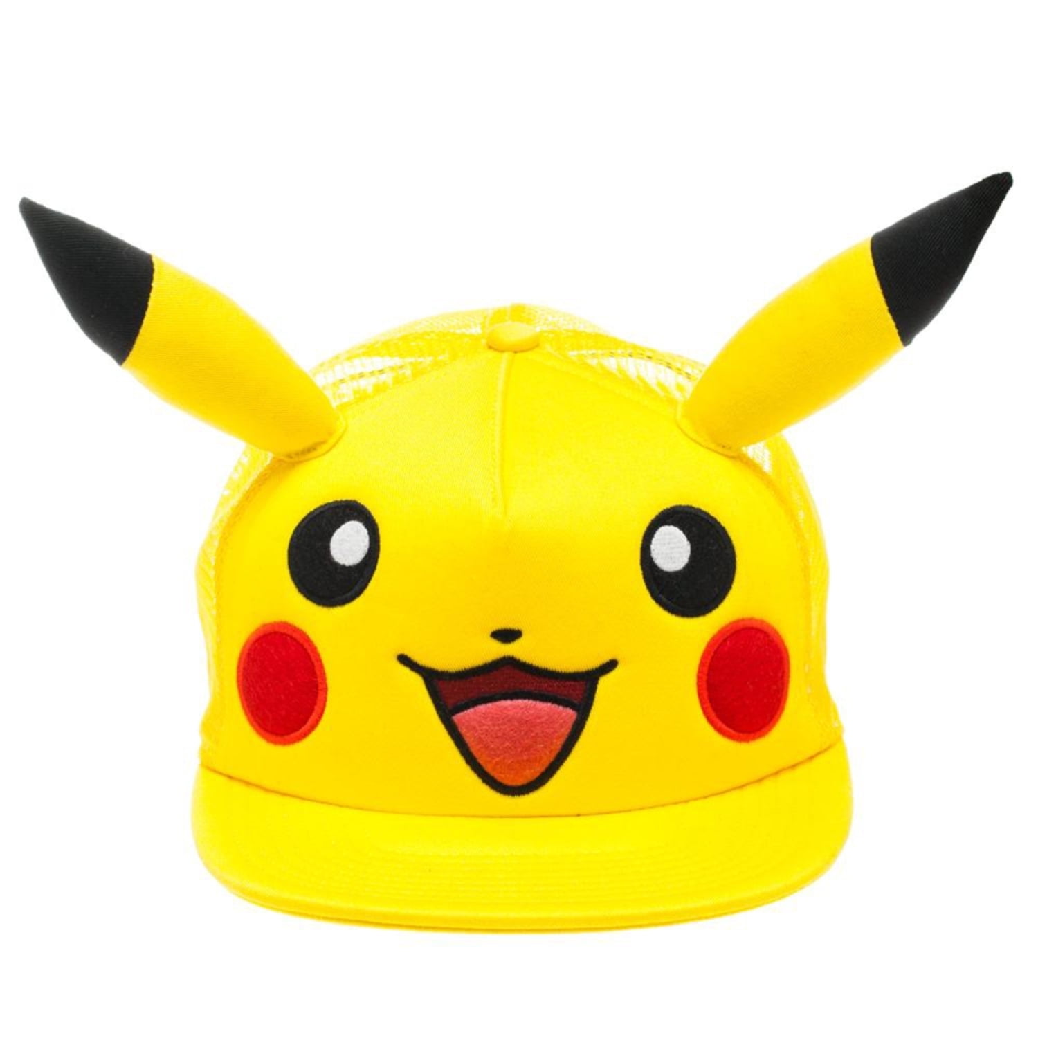 Bioworld Pokemon Pikachu Big Face Trucker Hat With Ears - Walmart.com