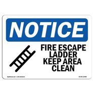 12 x 18 in. OSHA Notice Sign - Exhaust Flow Direction Right Arrow ...