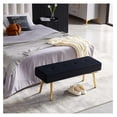Black Ottoman Simple Design Soft Dining Room Tufted for Kitchen ...