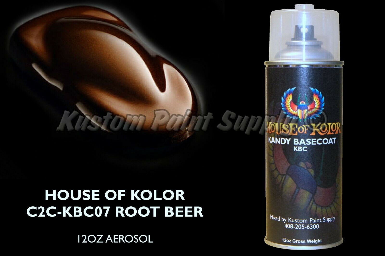 Root Beer Kandy Basecoat KBC07 House of Kolor 12oz Aerosol Can Shimrin ...