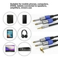 3.5mm to Double 3Pin Male Female Cable 3.5mm 1 to 2 Amplifiers Mixing ...