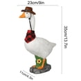 VAIFTILNO 14in Large Porch Goose Statue, Cowboy Farm Style, Realistic ...