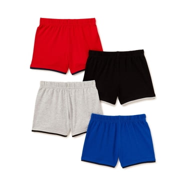 Garanimals Baby Boy Jersey Shorts Multipack, 4-Pack, Sizes 0-24 Months ...