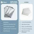 LifePro Sauna Wrap Foil Blanket – Disposable Non-Toxic Space Blanket ...