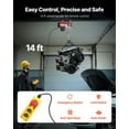 Electric Hoist with Remote Control, 440 lbs Material Handling Tool ...