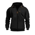 Dolkfu Mens Hoodie Fleece Athletic Zip Up Sweatshirts Hooded Workout ...