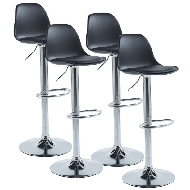 Set de 4 Sillas Altas Elly Espresso Negro | Bodega Aurrera en línea