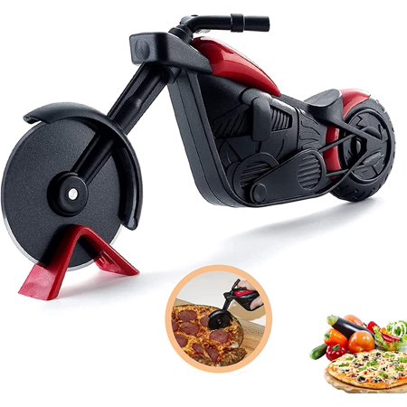 FanShow Pizza Cutter, Manual Pizza Cutter, Motorcycle Pizza Cutter ...