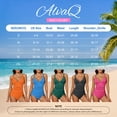 Alvaq Womens One Piece Swimsuit Sexy V Neck Drawstring Bathing Suit