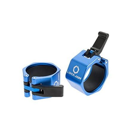 Lock-Jaw Metal Barbell Collar - 50mm Quick Release Barbell Clamp (Blue ...