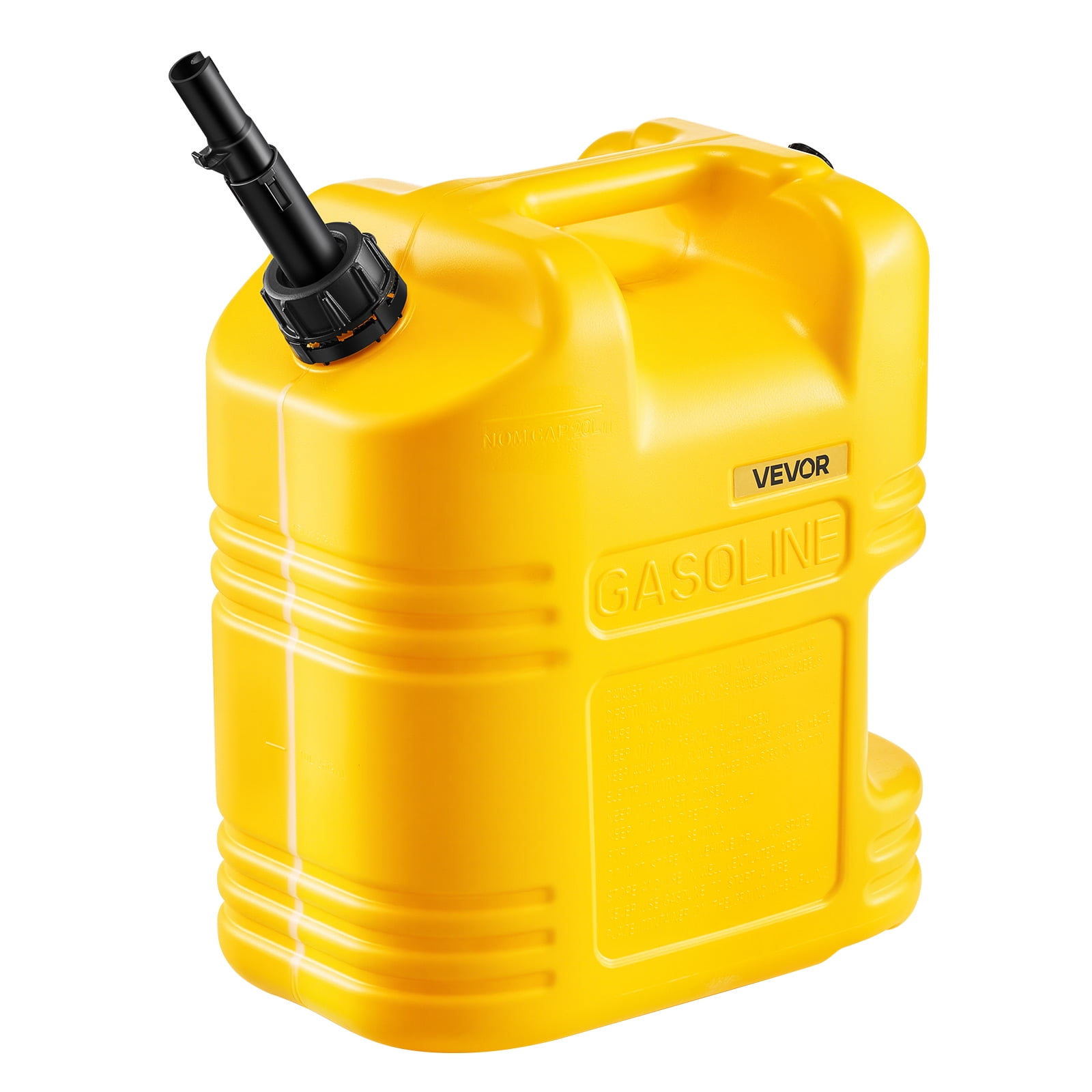 VEVOR Fuel Container, 5 Gallon, Gas Tank with Spout & Clear Scale, 15 L ...