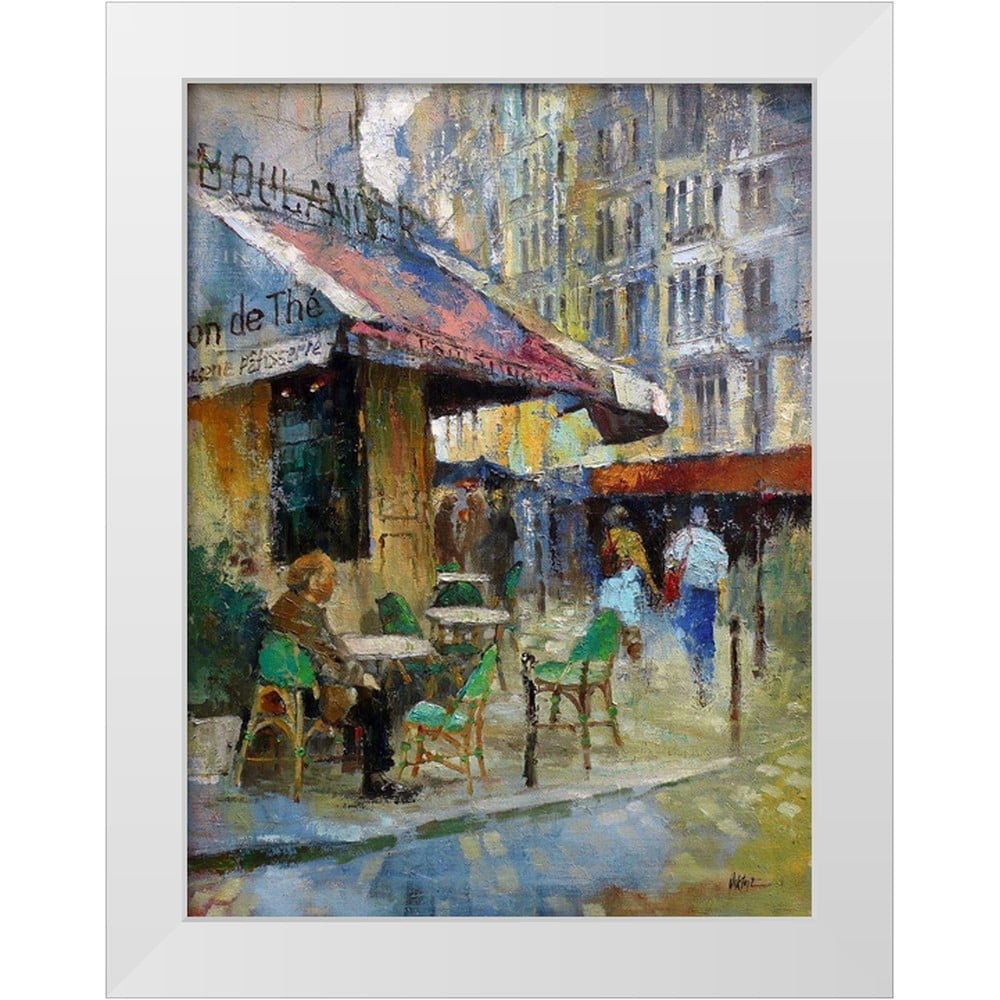 Zakrynycny, Viktor 19x24 White Modern Wood Framed Museum Art Print Titled - By an Old Baker ...