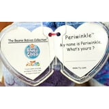 Ty Beanie Baby Periwinkle the Cat, Blue Plush Toy, Purple Spots ...