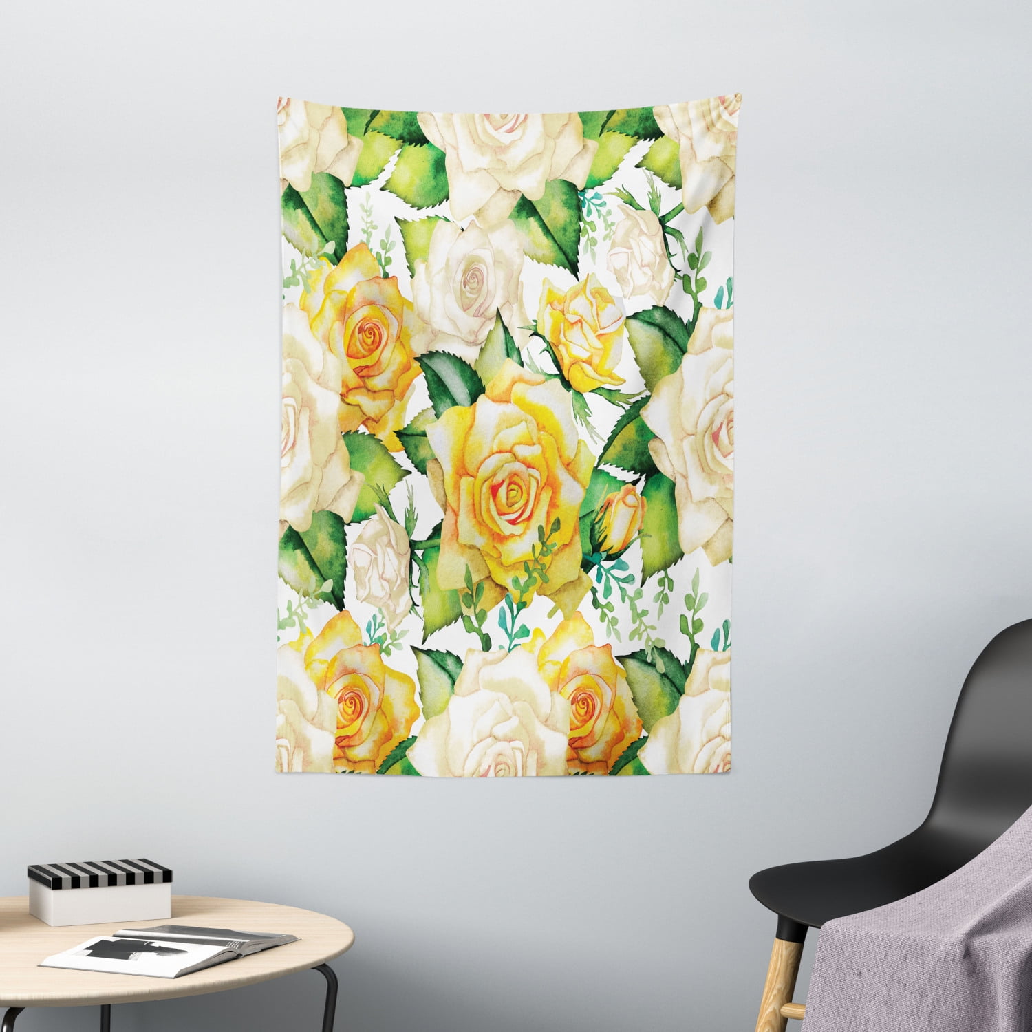 Roses Decorations Wall Hanging Tapestry, Roses Illustration in ...
