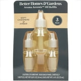 Better Homes & Gardens Aroma Accents Oil Refill, Soft Cashmere & Amber ...