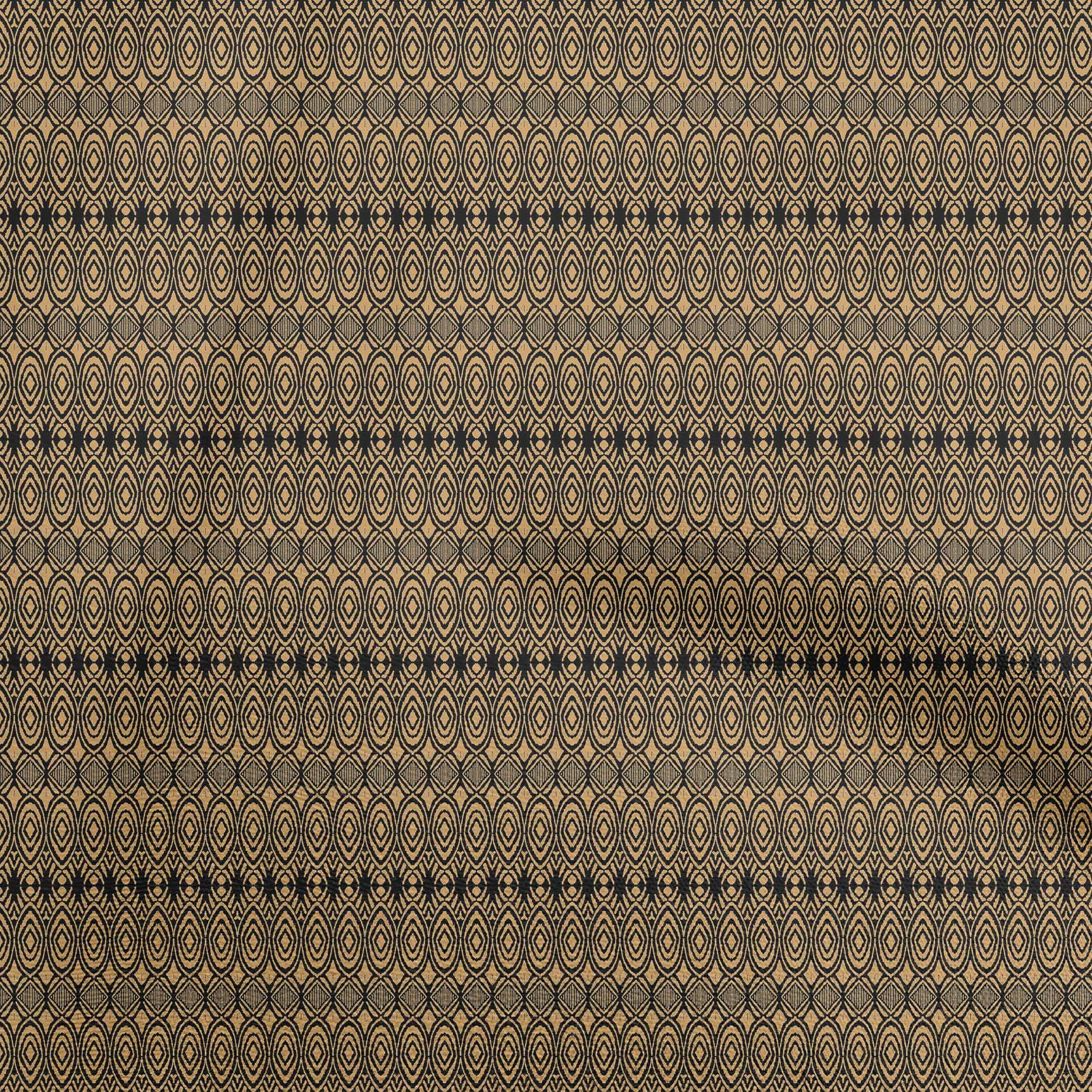 oneOone Velvet Yellow Fabric Flame Stitch Sewing Material Print Fabric ...