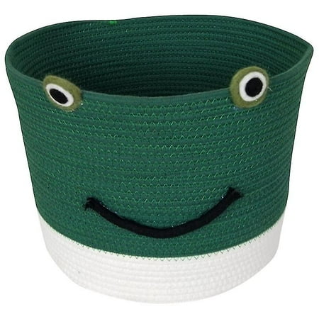 Cotton Rope Basket Frog Design Woven Basket Cute Storage Bin | Walmart ...