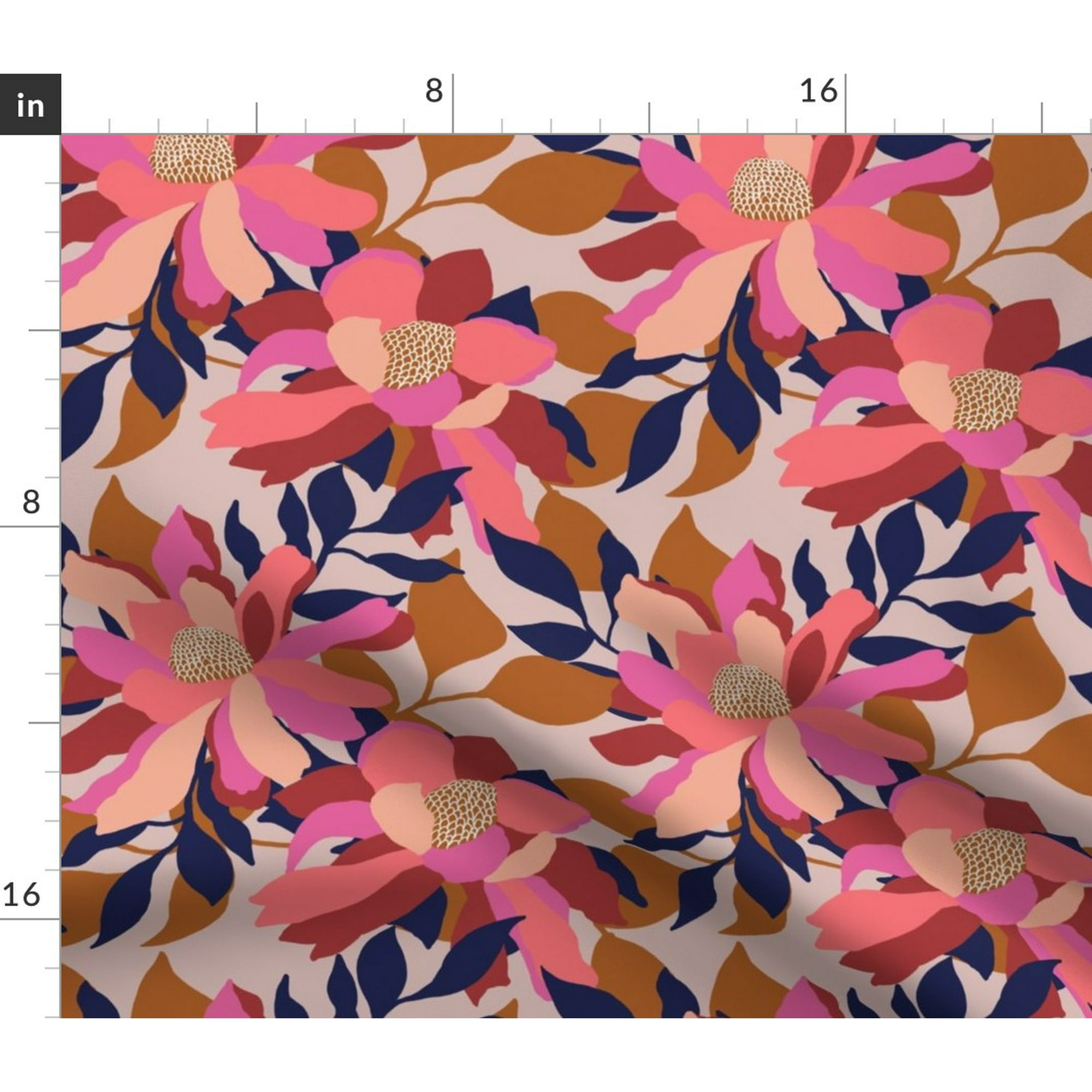 Contemporary Floral Fabric Prints