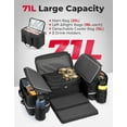 ATV Storage Bags 71L Black Oxford with Cooler Removable Cushion ...