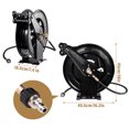 Professional Pressure Washer Hose Reel, 3/8" x 59FT Steel Frame with ...