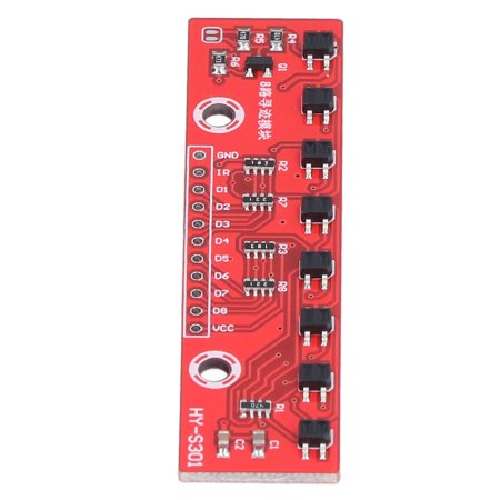 FLAMEEN Detection Sensor Module,Tracking Module 8 Channel Infrared Detection Sensor PCB 8bit ...