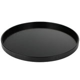 Round Wood Tray, Solid Wood Serving Tray, Non-Slip Round Tea Tray, Food ...