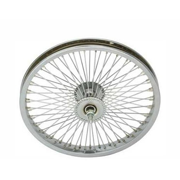 24" 144 Spoke Chrome Front Wheel 14G Rim for Lowrider, Chopper, and ...