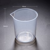 5pcs Plastic Beaker Durable Graduated School Measuring Cup Chemistry ...